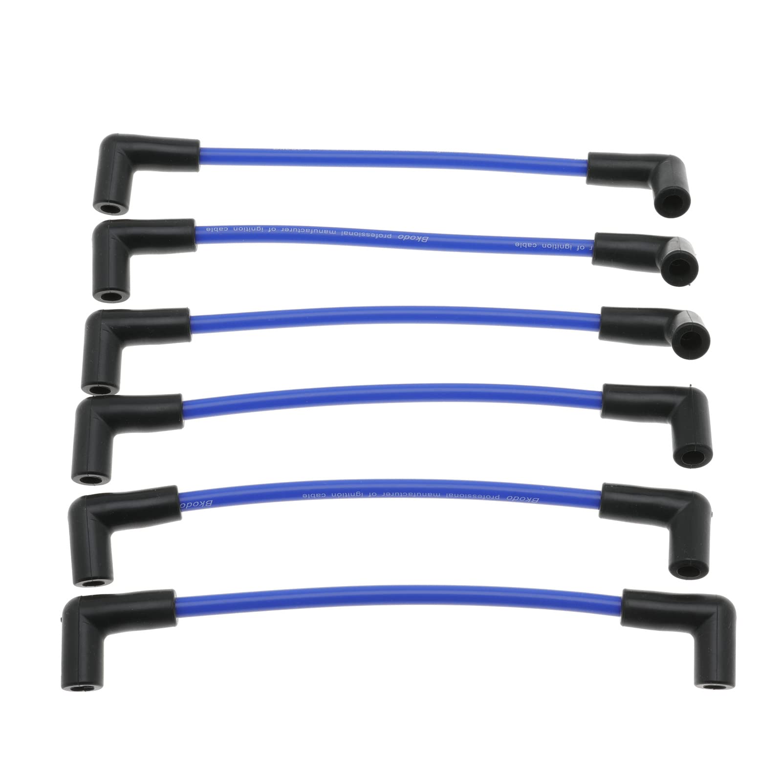 TONRYCUE Spark Plug Wire Replace 18-28086 for Sierra Marine Mercury V6 EFI DFI DTS, Pack of 6, Blue