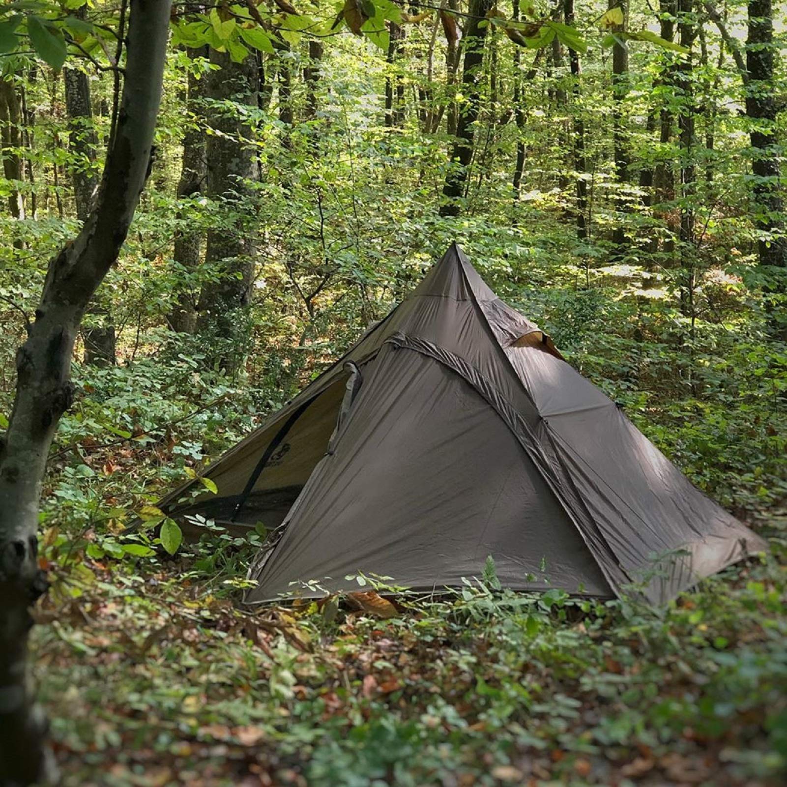 OneTigris TIPINOVA Backpacking Tent for Camping Hiking Trekking 1-2 Person, 2.6lb Backpacking Teepee Tent, No Pole Included