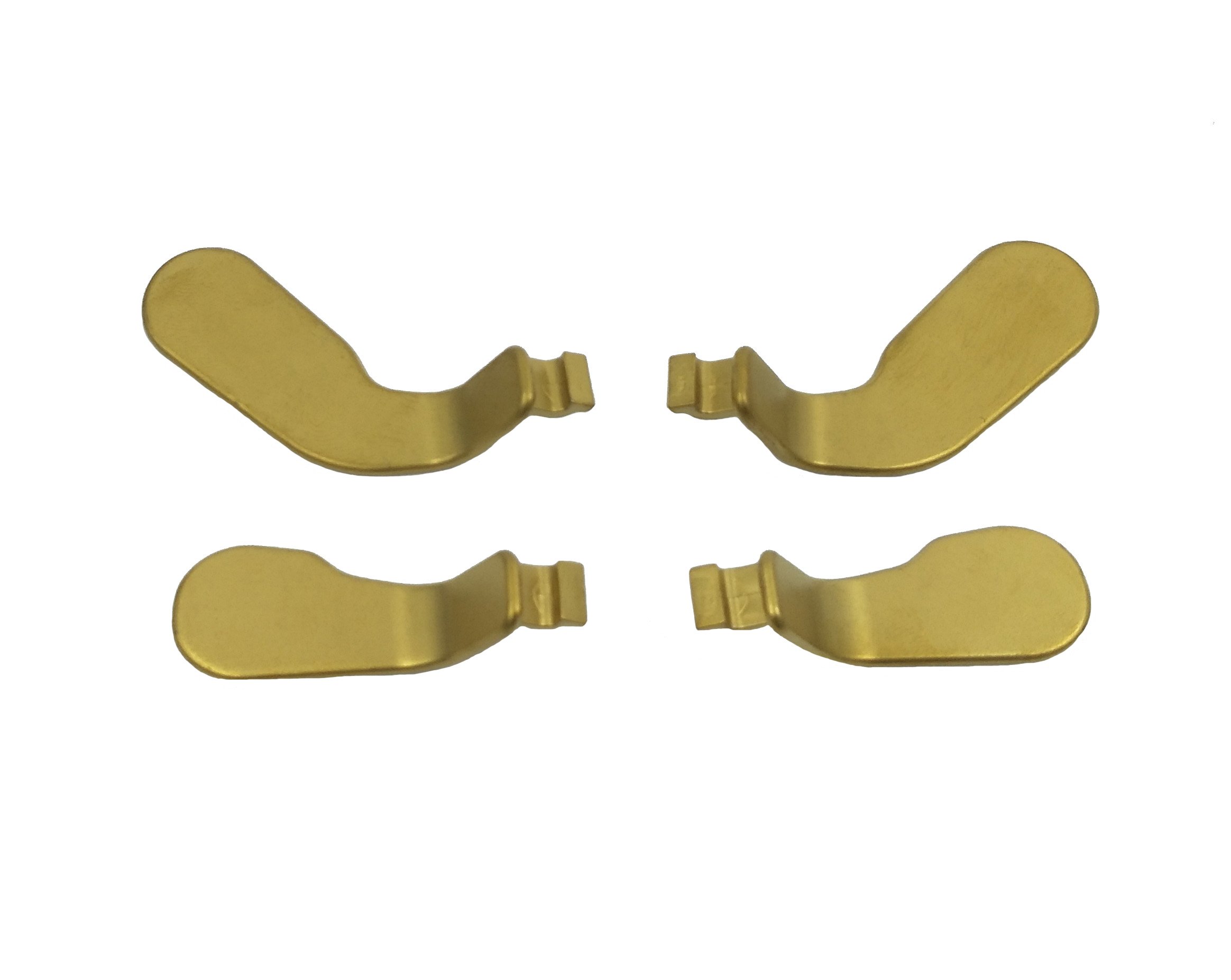 Replacement Parts for Xbox One Elite Controller Series 2, Accessory Kits 12 Pieces Metal Thumbsticks Includes 6 Magnetic Swap Joysticks, Metal 4 Paddles & 2 Dpads with T8 Tool - Metal Gold