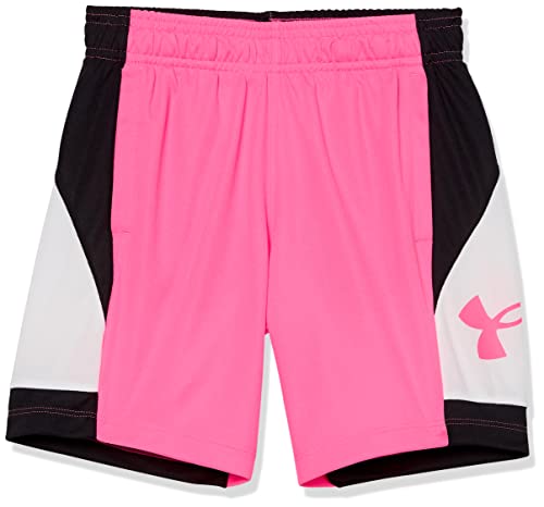 Under Armour Girls' Baseline 6" Basketball Short, (640) Pink Punk / / Pink Punk, Youth Medium