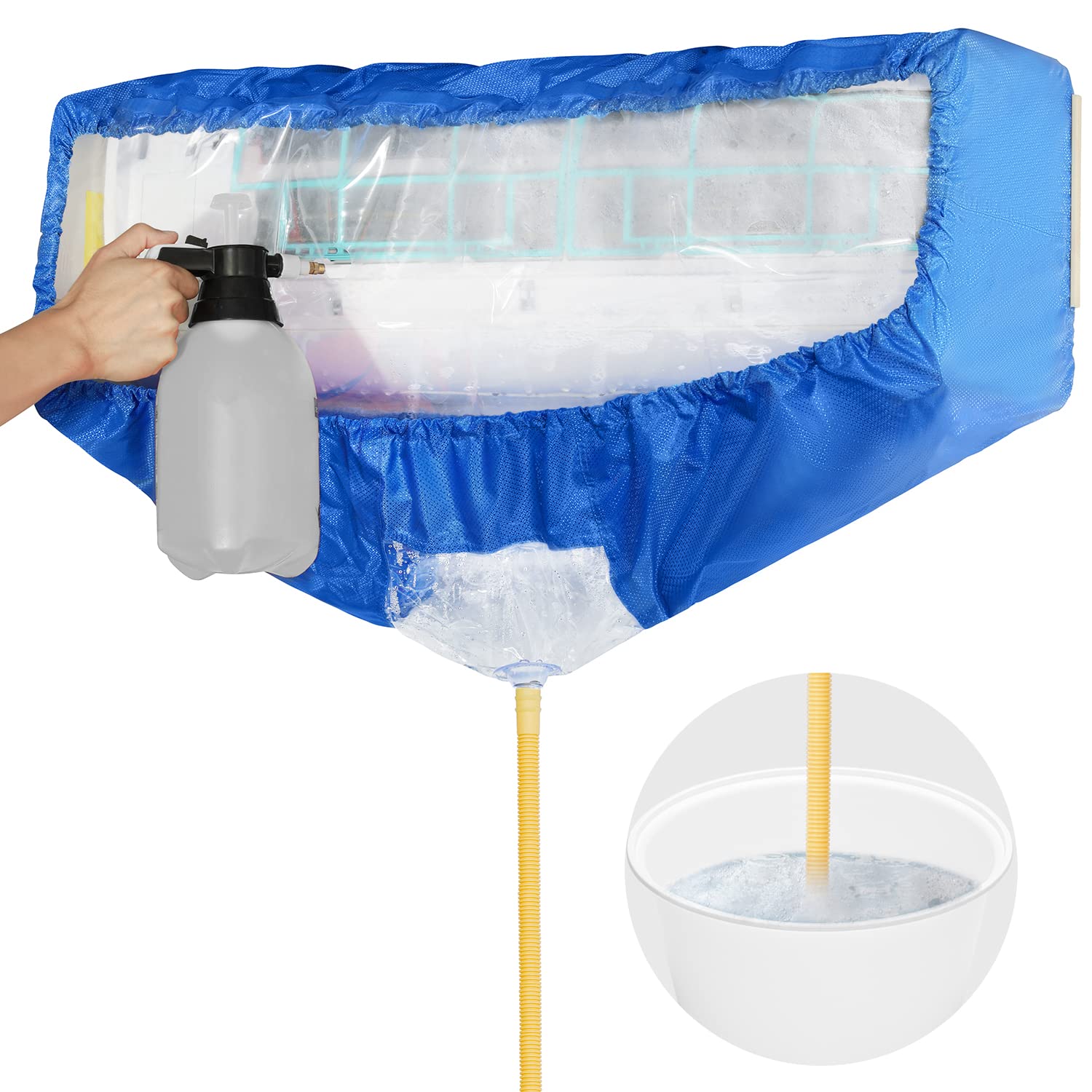 Split Air Conditioning Service Bag with Water Pipe, Wall Mounted Air Conditioning Cleaning Kit