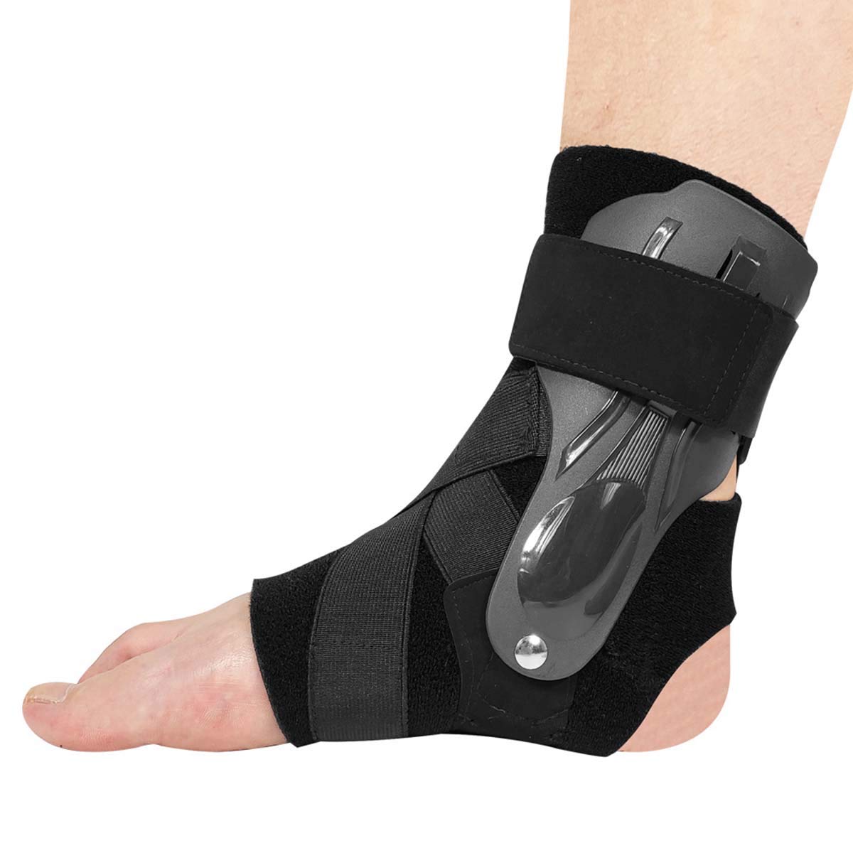 Owlike 1pc Ankle Support Brace Injury Recovery Adjustable Ankle Stabilizer for Men and Women S