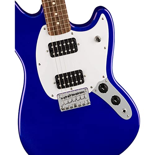 Squier Bullet Mustang HH Electric Guitar, with 2-Year Warranty, Imperial Blue, Laurel Fingerboard