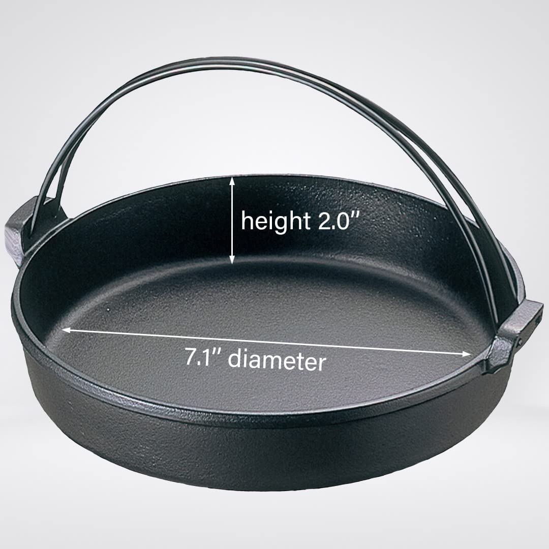 TIKUSAN Sukiyaki Nabe Pot Shabu Shabu Hot Pot Pan (7.1" (18cm))