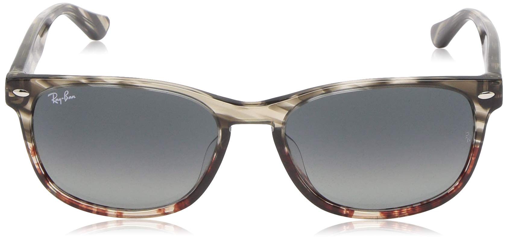 Ray-Ban Rb2184f Low Bridge Fit Square Sunglasses, Havana/Polarized Brown, 57 mm