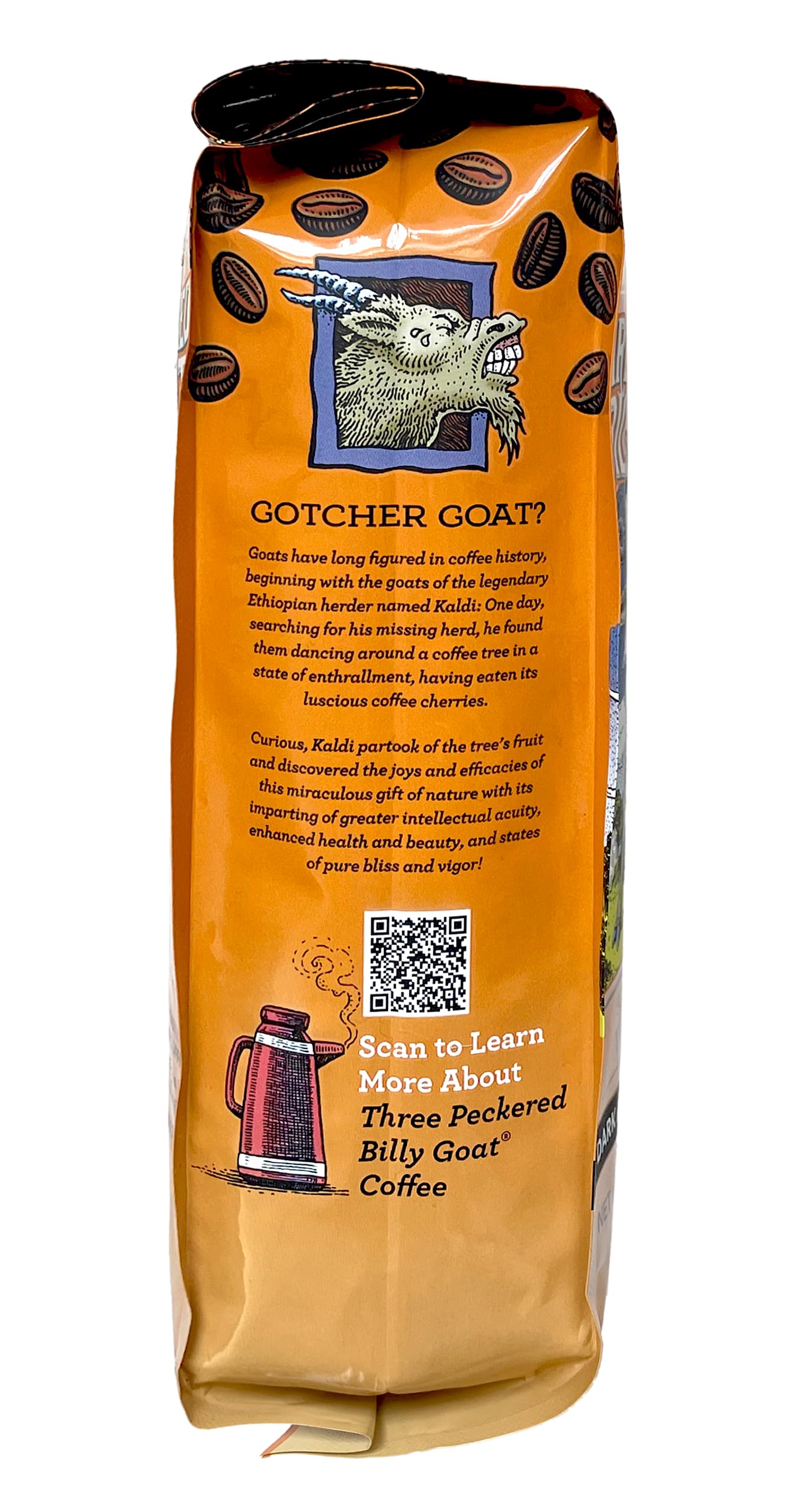 Raven's Brew Coffee High Caffeine Coffee Dark Roast Whole Bean β Three Peckered Billy Goat 2-pack of 12oz