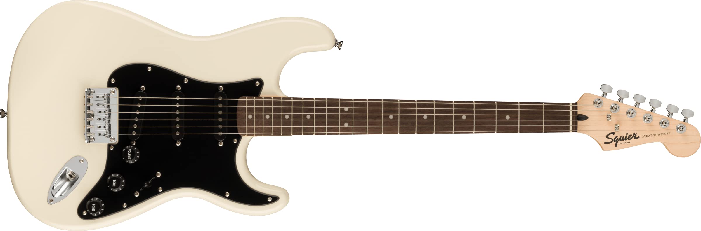 Squier Bullet Stratocaster HT SSS Electric Guitar, with 2-Year Warranty, Sonic Gray, Laurel Fingerboard