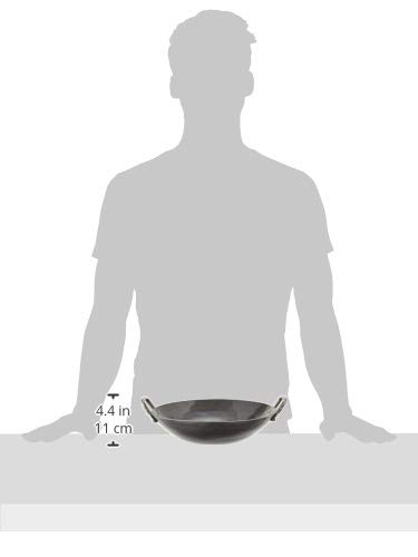 山田工業所 Yamada Iron Hammered Wok 27cm (Plate Thickness 1.2mm) Black