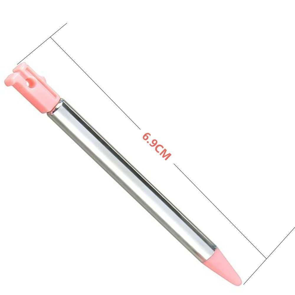Retractable Replacement Metal Stylus Touch Pen Compatible 3DS/3DS XL/3DS LL Pack of 10