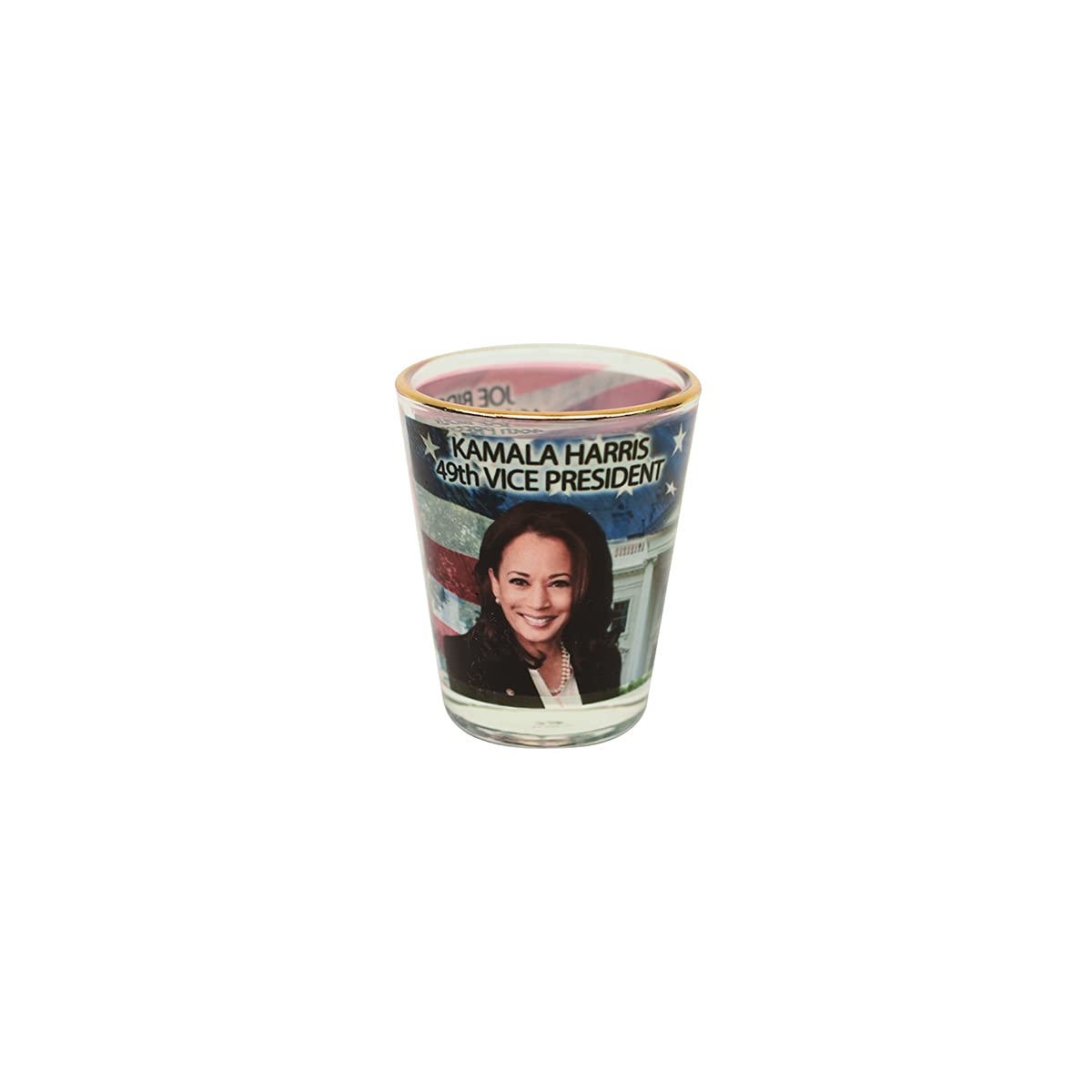 TG,LLC Treasure Gurus 46th President POTUS Joe Biden VP Kamala Harris Commemorative Shot Glass Political Collectible Barware