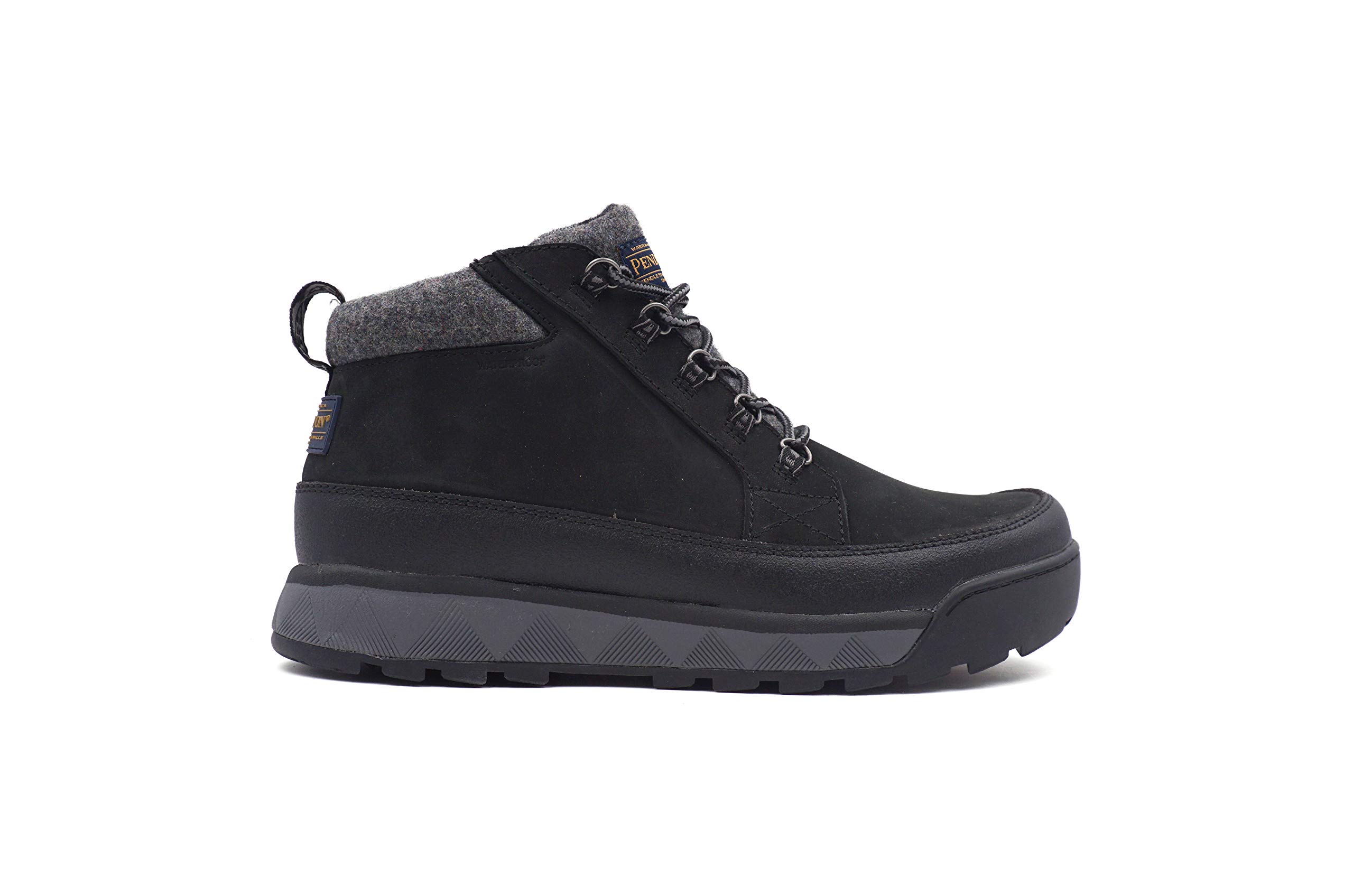 Pendleton Men's Kinsman Trail Waterproof Leather Wool Waterproof Hiking Boot Black, 13