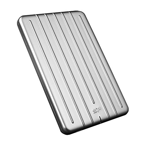 Silicon Power 2TB Ultra Slim Armor A75 Shockproof/Anti-Scratch USB 3.0 (USB 3.1 Gen 1) 2.5" Portable External Hard Drive for for PC, Mac, Xbox, PS4 and PS5 -Aluminum