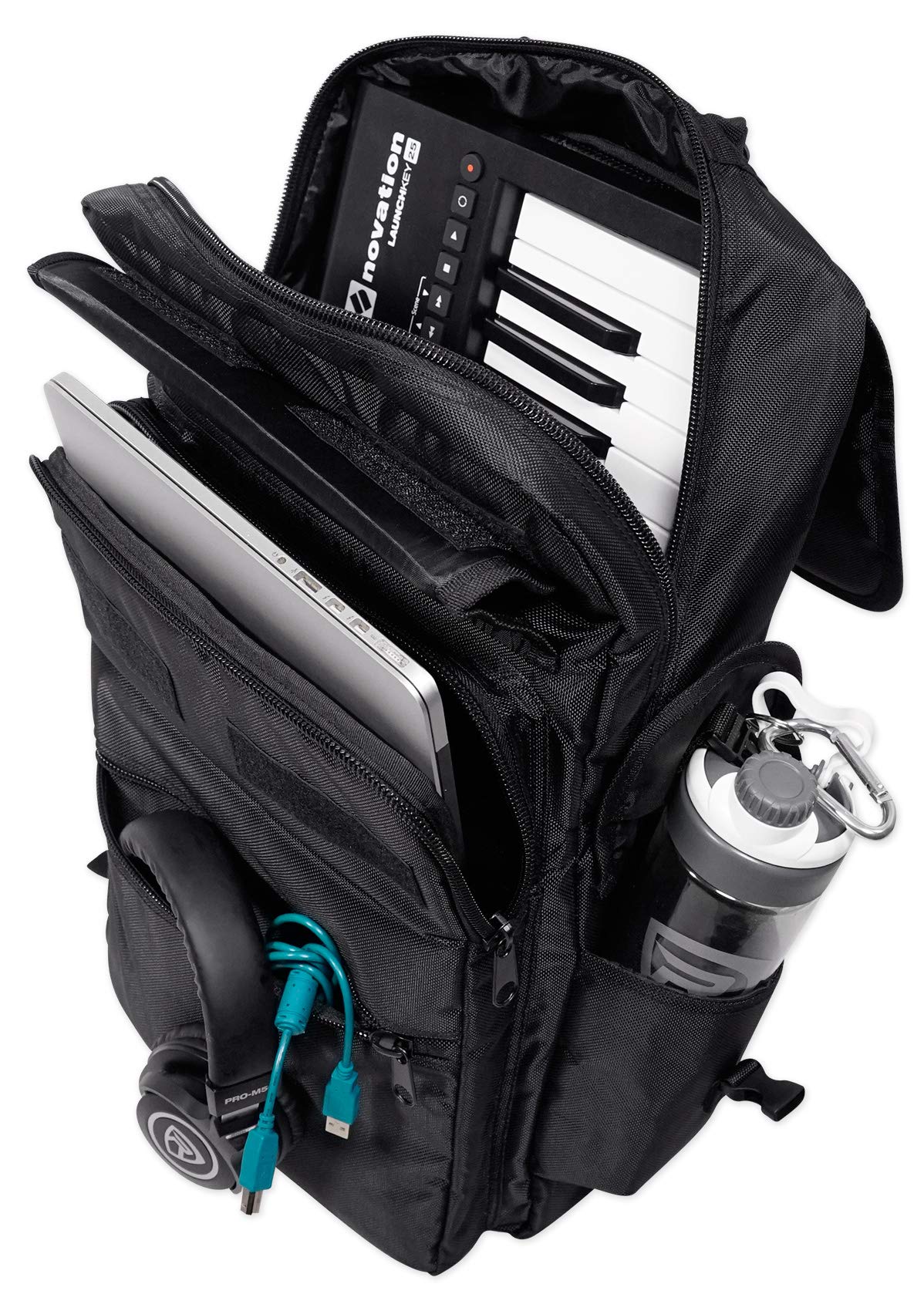 Rockville 25-Key Case Soft Carry Bag Backpack For Impulse+Launchkey 25 Keyboards