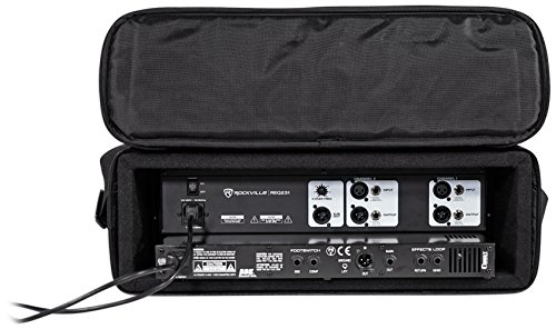 Rockville 3U Rack Bag Double-Sided Case with 12" Depth + Shoulder Strap (RRB30),Black