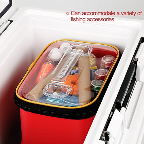 WDBBY Tackle Boxes for Fishing Portable Toolbox Fishing Gear EVA Storage Box River Transparent Cover Accessories Storage Bucket