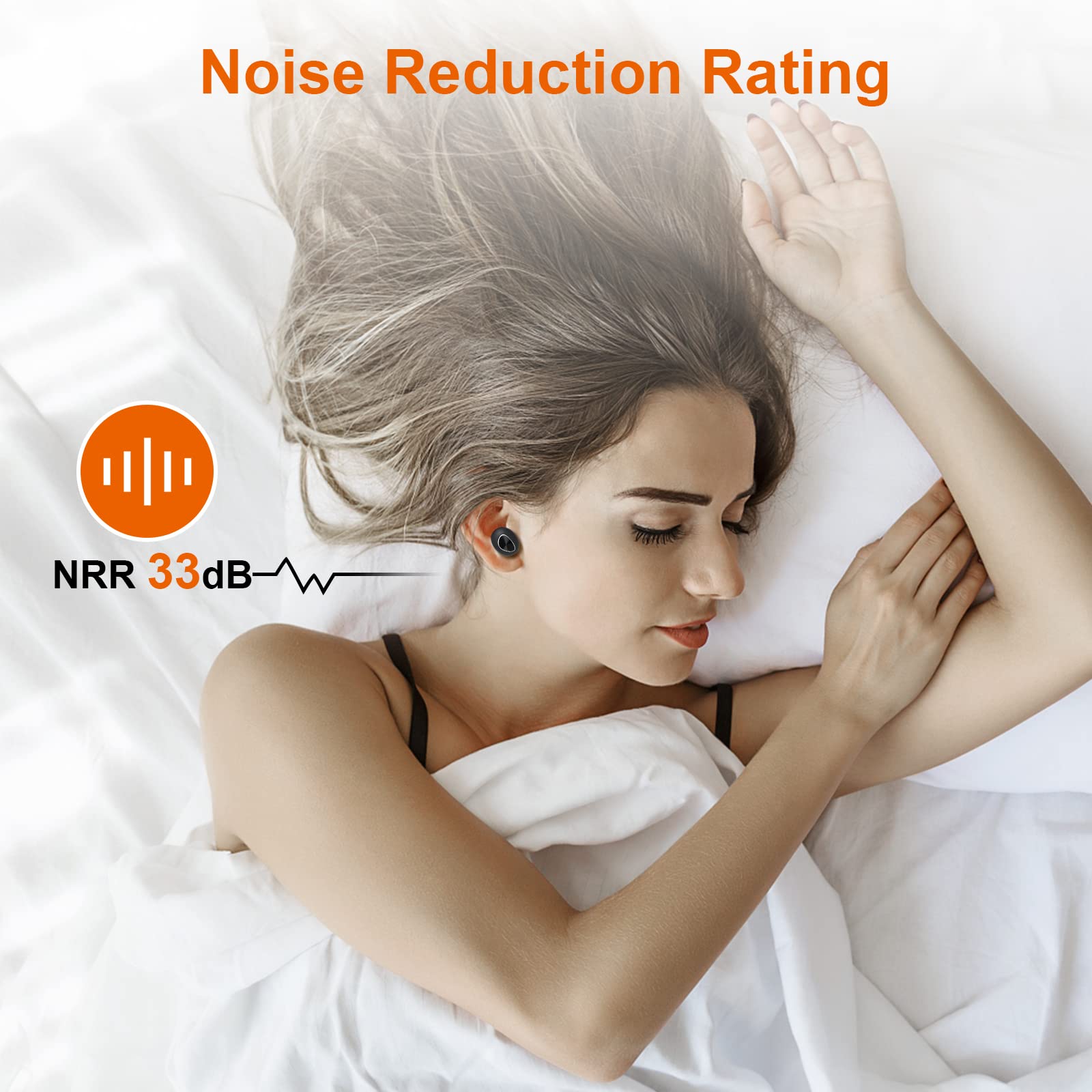 Tiliwame Ear Plugs, Reusable Ear Plugs for Sleeping Noise Cancelling, Silicone Earplugs for Snoring, Work, Study and Concerts Noise Redeuction, Reusable Earplugs with 8 Ear Tips in XS/X/M/L (Black)