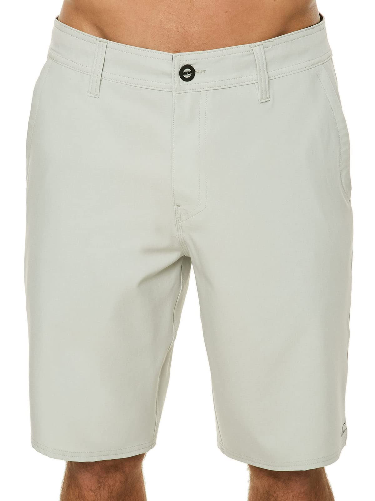 O'NEILL Men's 21 Inch Loaded Heather Hybrid Shorts - Water Resistant Mens Shorts with Quick Dry Stretch Fabric and Pockets,Fog,36