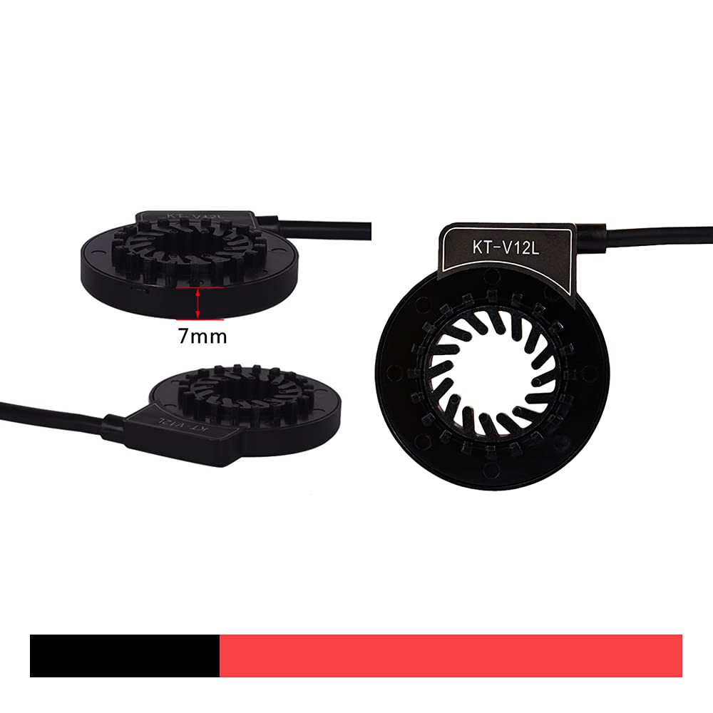 通用 Electric Bike Accessories PAS KT-V12L 12 Magnets Pedal Assist Sensor Ebike Kit Easy Crank Installation PAS Sensor SM Plug