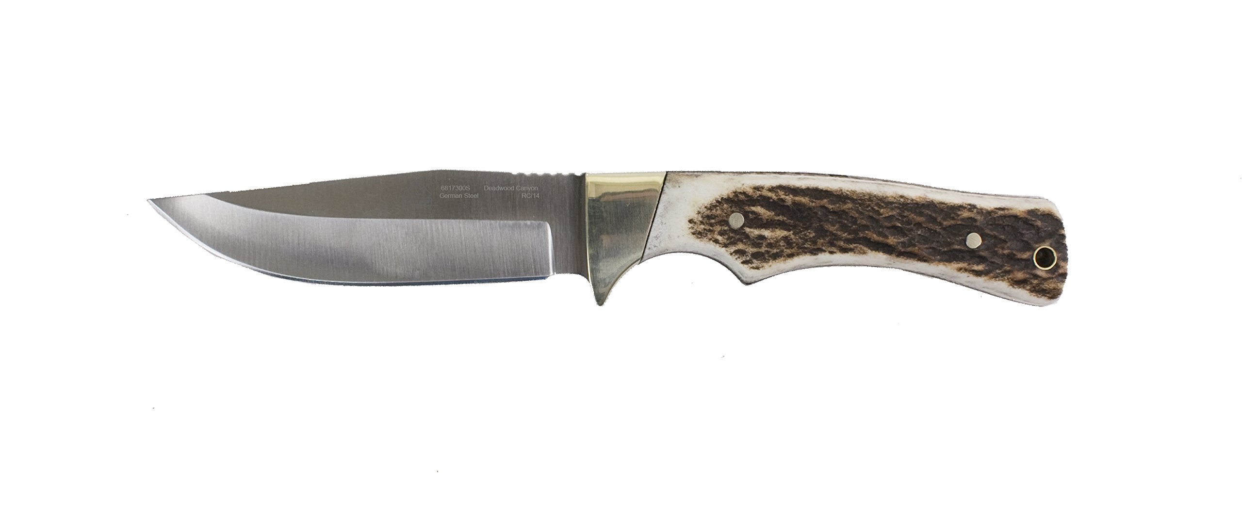 Puma SGB Deadwood Canyon Stag Handle Hunting Knife with Leather Sheath