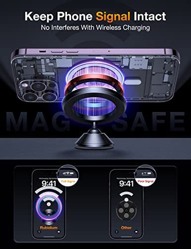 TORRAS for MagSafe Car Mount [Compact & Powerful] Magnetic Phone Holder for Car Dashboard Precision Align iPhone Car Holder Mount Cellphone [20 Strong Magnets] for iPhone 15/14/13/12 Pro Max Plus