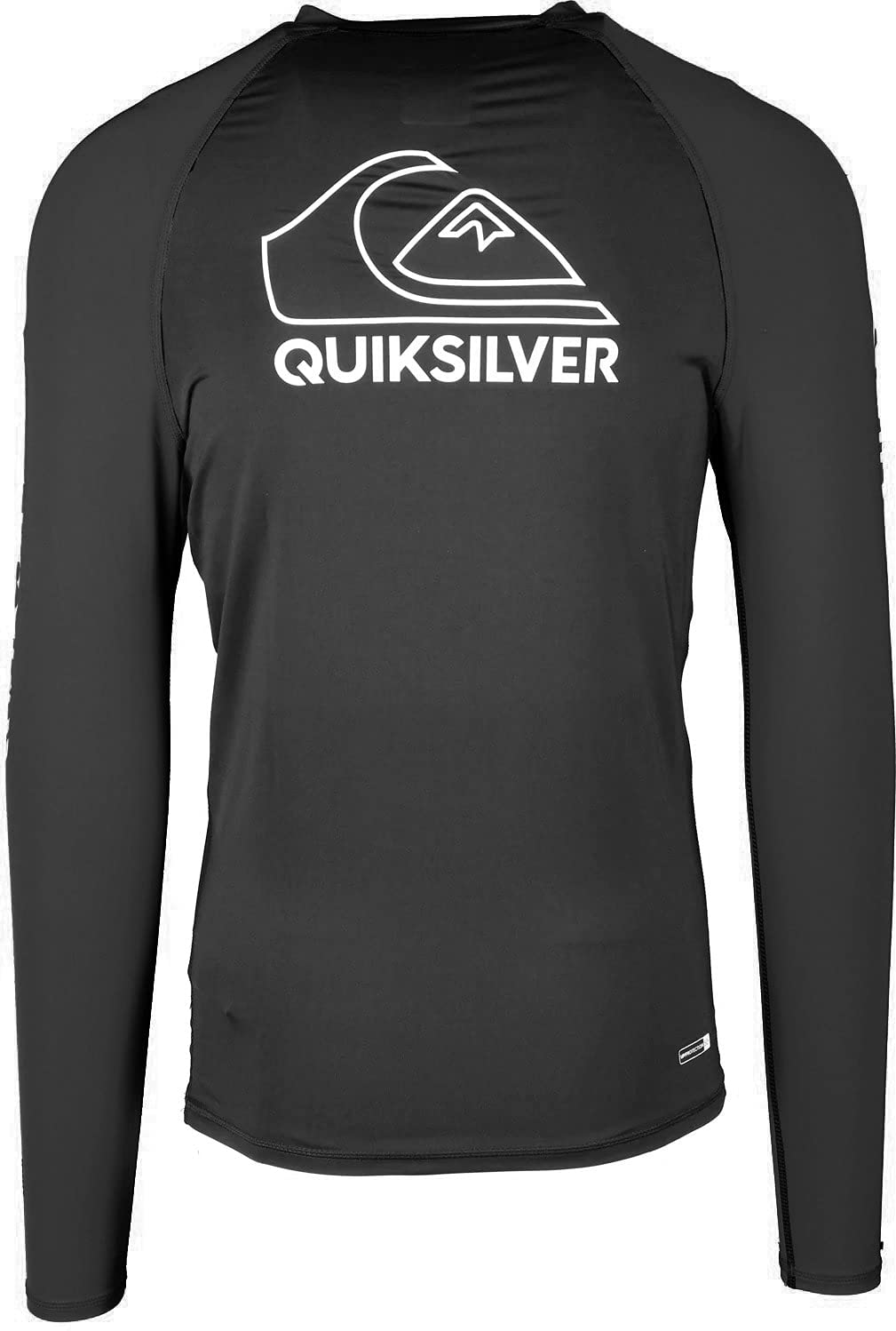 Quiksilver Men's Standard ON Tour LS Long Sleeve Rashguard SURF Shirt, Black, X-Small