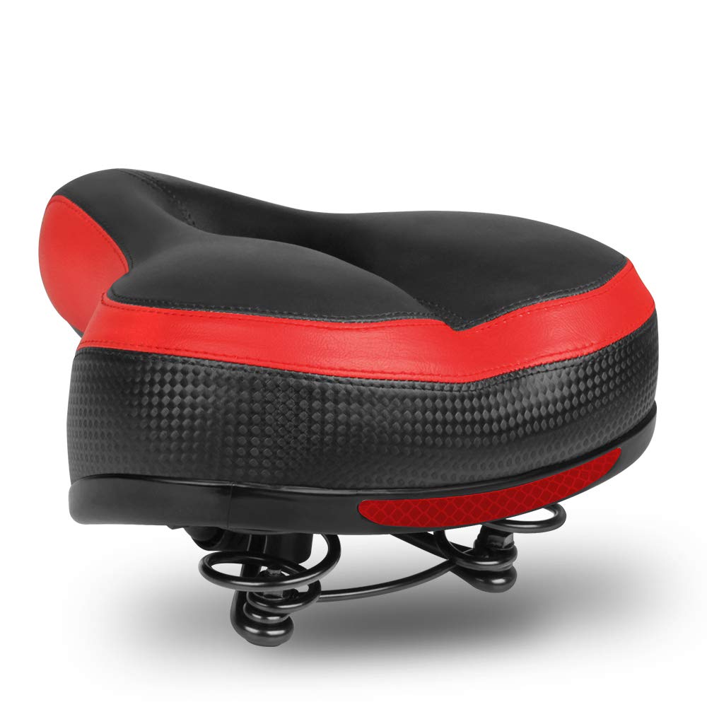 Toplimit Comfort Bike Seat,High Density Memory Foam Bicycle Saddle for Men Women, Hollow Design,Universal Fit Saddle with Tools
