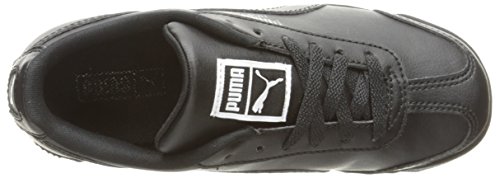 PUMA unisex-child Roma Basic JR Sneaker, Black/Black, 4.5 M US Big Kid
