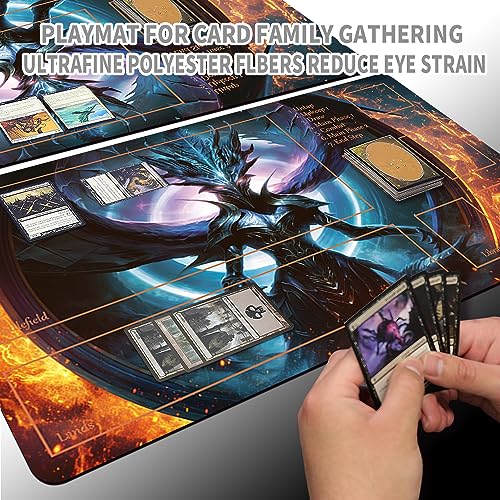 Premium Gaming Mat 60x35cm TCG Compatible with OCG CCG RPG MTG Gaming Mat, Mouse Mat Table Mat (Nicol-Bolas Original Game Mat)