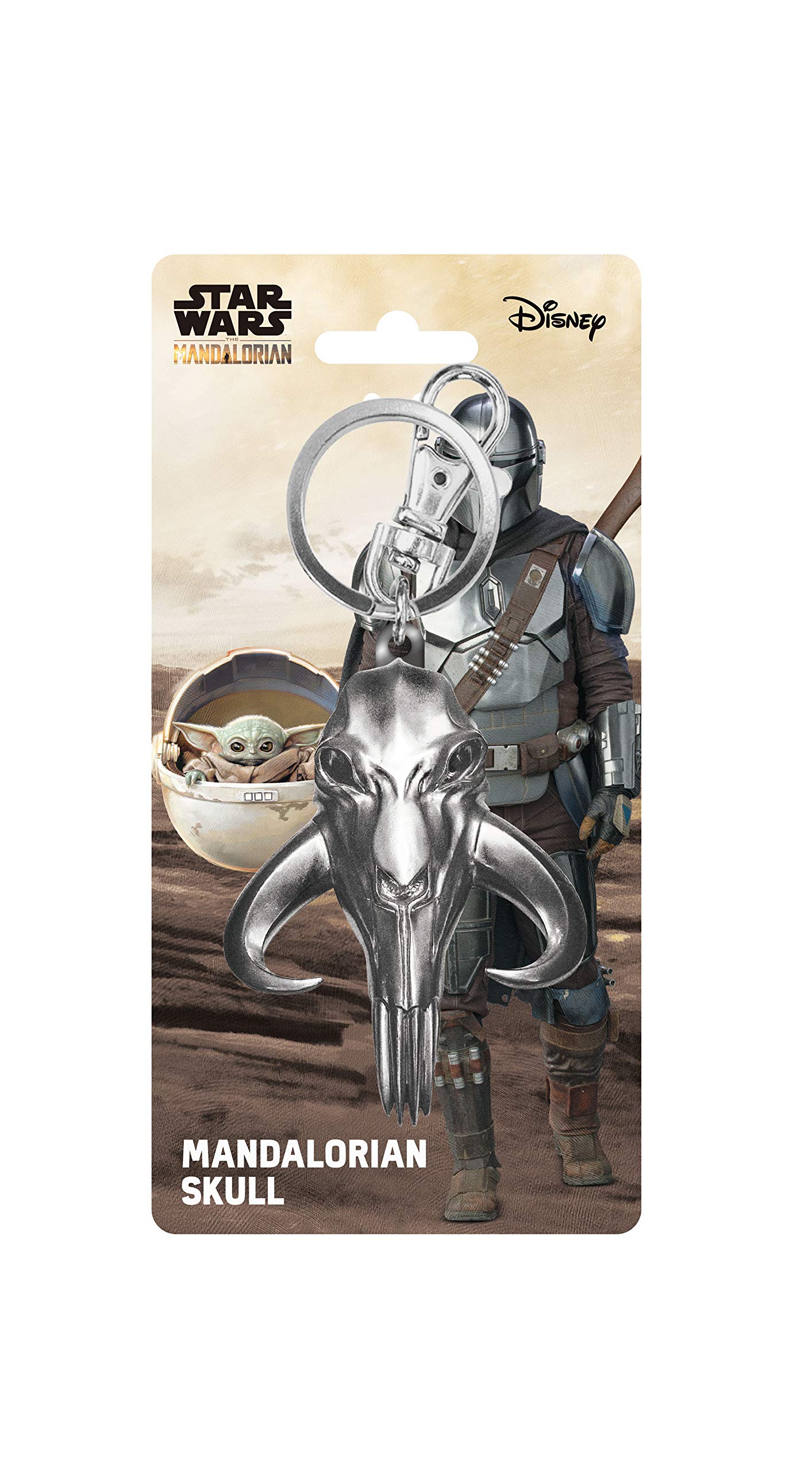 Star Wars - The Mandalorian Mudhorn Skull Pewter Key Ring