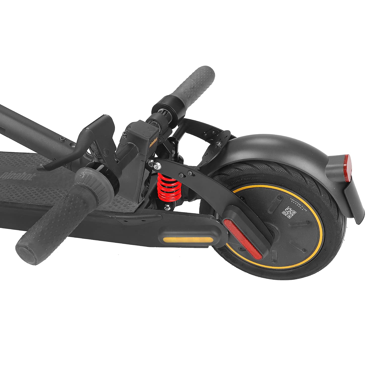 YBang Rear Suspension Kit with Mudguard and LED Taillight for Segway Ninebot Max G30 Electric Scooter Shockproof Vibration Damper Accessories (Red)