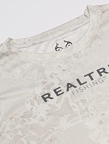 Staghorn Realtree Fishing Ss Graphic Camo Tee, White, XXL