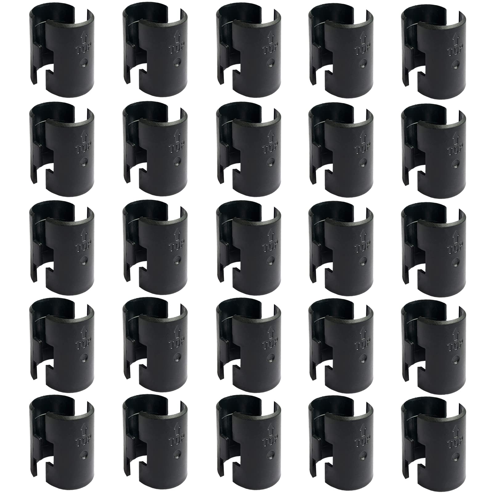 Wire Shelf Clips Shelving Sleeves - 50 Pack Shelf Lock Clips for 1" Post- Shelving Sleeves Replacements for Wire Shelving System
