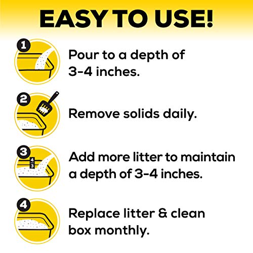 Purina Tidy Cats Unscented, Clumping, Natural Cat Litter, Naturally Strong Clay Multi Cat Litter - (4) 12 lb. Bags