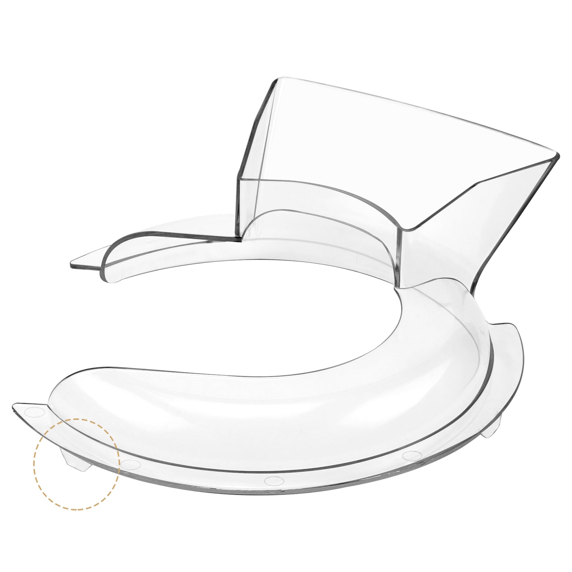 ππ₯ππ§ππππ KN1PS Mixer Pouring Shield with Snap Fit For Splash Guard Accessory of Kitchen 4.5&5 Quart Tilt-Head Stand Mixers or Kitchen Mixer Bowl,Replace W11298367 W11312468