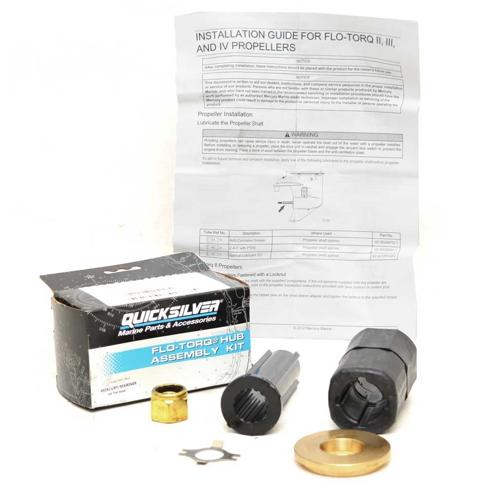 Quicksilver 835257Q9 Flo-Torq III Hub Kit for Mercury Marine 40-60 Hp Bigfoot and 75-115 Hp Outboards