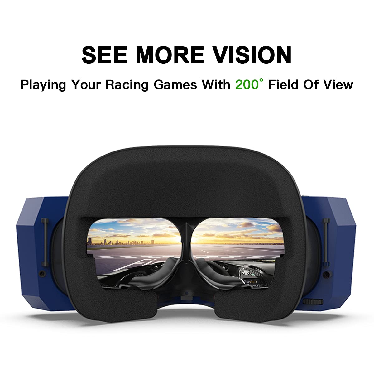 Virtual Reality, Pimax Vision 5K Super VR Headset, Dual 2.5K Resolution, Up to 180Hz for PC VR, Steam VR Games, SMAS Version