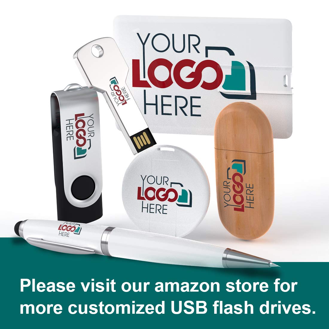 Possibox Custom Cassette Tape USB Flash Drive 512MB Printed with Your Logo - as Campaign Gift Bulk 50 Pack