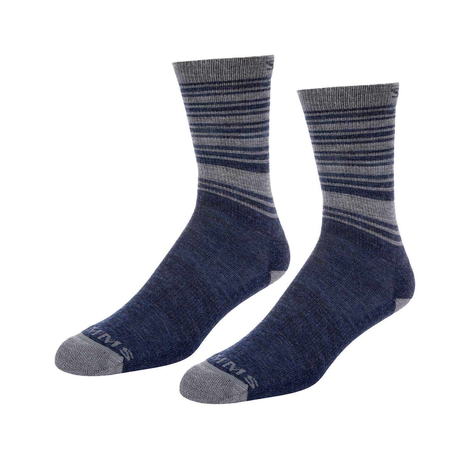 Simms Men's Merino Wool Lightweight Hiker Sock, XL, Carbon
