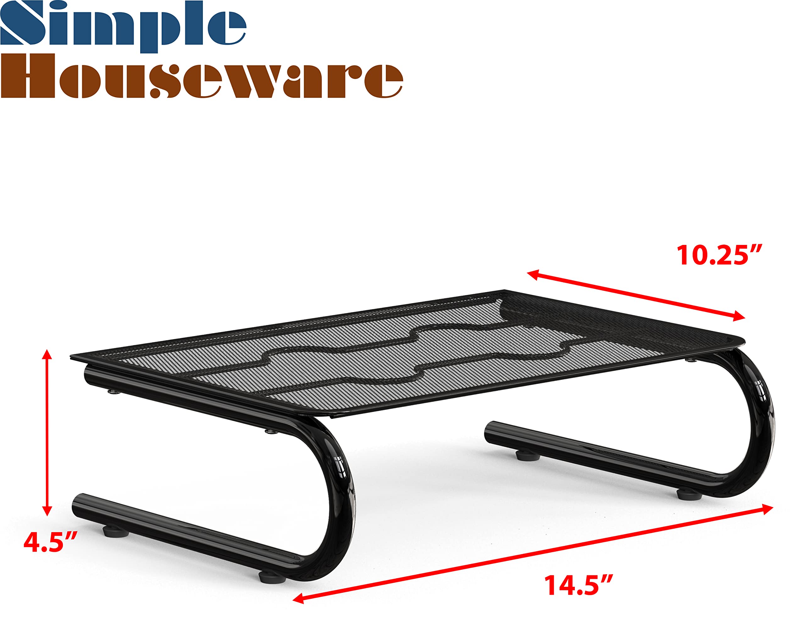 Simple Houseware Mesh Monitor Stand Riser - 2 Pack