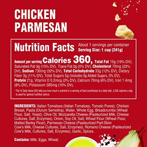 Rao's Made for Home Chicken Parmesan, Frozen Meals, 8.5 oz, Premium Quality Italian Tomatoes, Chicken, and Parmesan