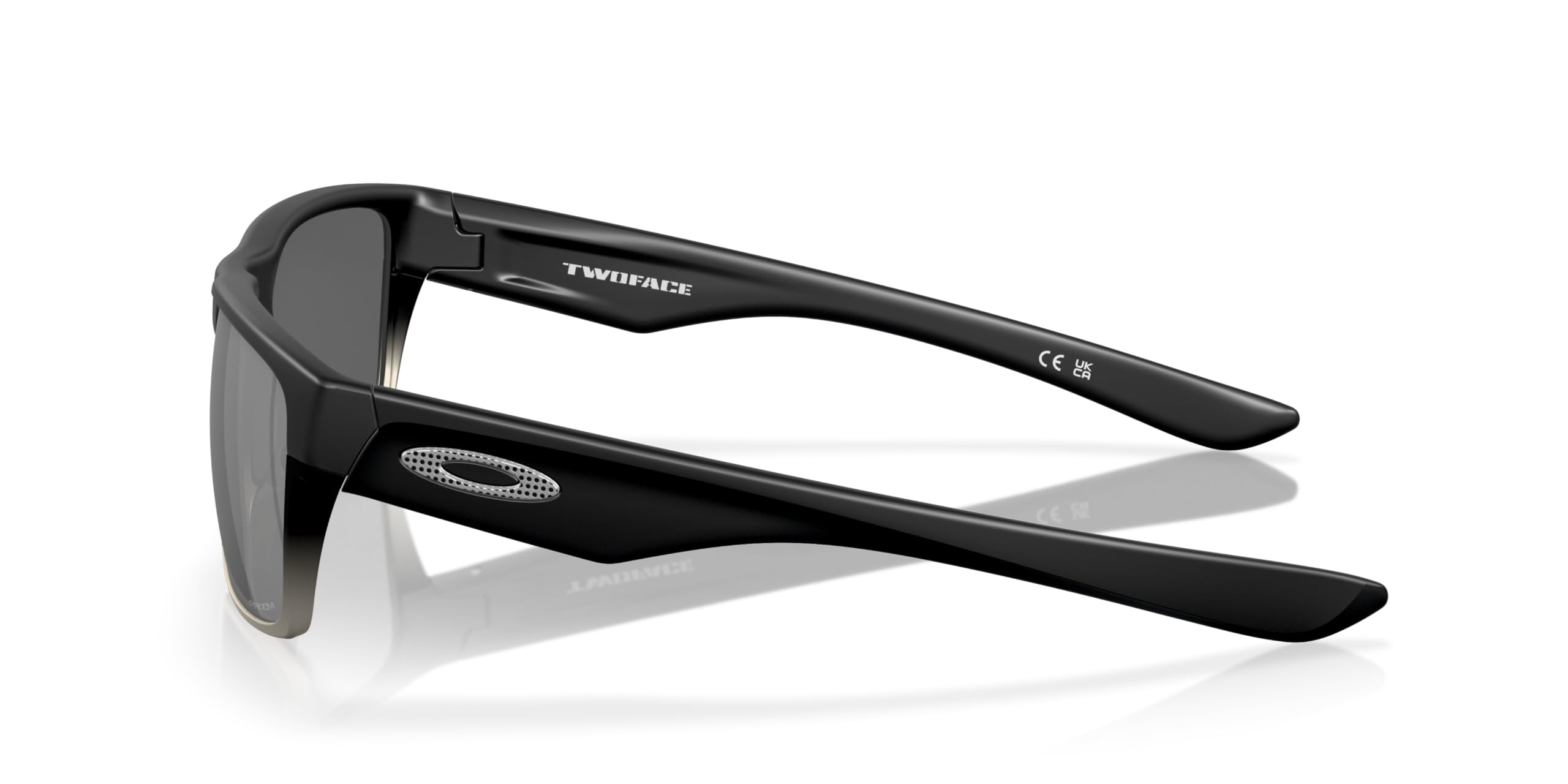 Oakley Men's OO9189 TwoFace Square Sunglasses, Matte Black/Chrome Iridium, 60 mm