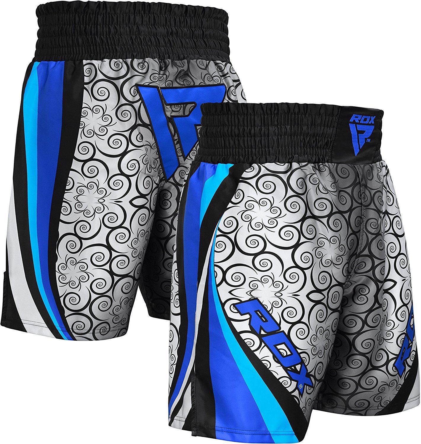 RDX Boxing Fight Shorts Grappling Muay Thai Bottom Trunks Cage Fighting Training Martial Arts MMA Kickboxing Blue