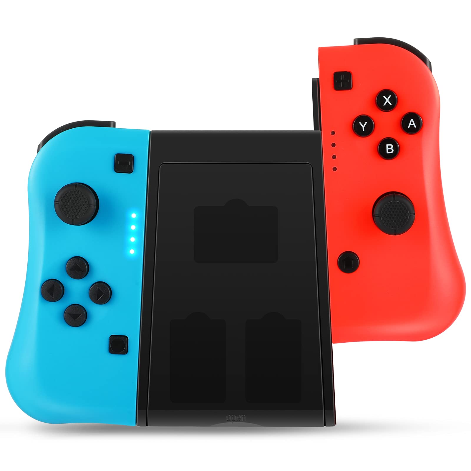UTAWO Joy Pad(L/R) for Switch - Red & Blue Replacement Controller for NS with Wake-up/Turbo/6-Axis Gyro/Dual Vibration