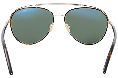 Tom Ford - FT07485952N Dark Havana Aviator Men Sunglasses - 59mm