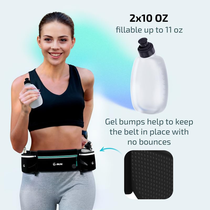 Running Waist Pack With 2 Water Bottles
