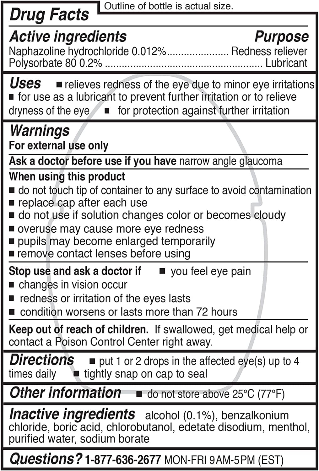 Rohto Fast Acting Redness Reliever Cooling Eye Drops, 0.4 Oz (2 Pack)