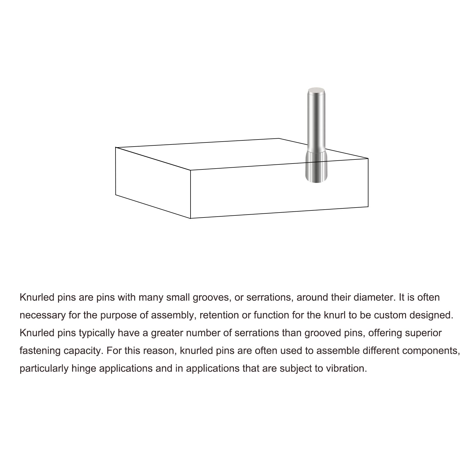 uxcell 8x30mm 304 Stainless Steel Dowel Pins, 10Pcs Knurled Head Flat Chamfered End Dowel Pin, Wood Bunk Bed Shelf Pegs Support Shelves Fasten Elements