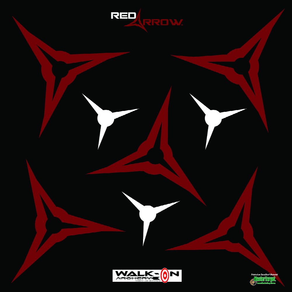 Red Arrow Logo Target Face 2pk