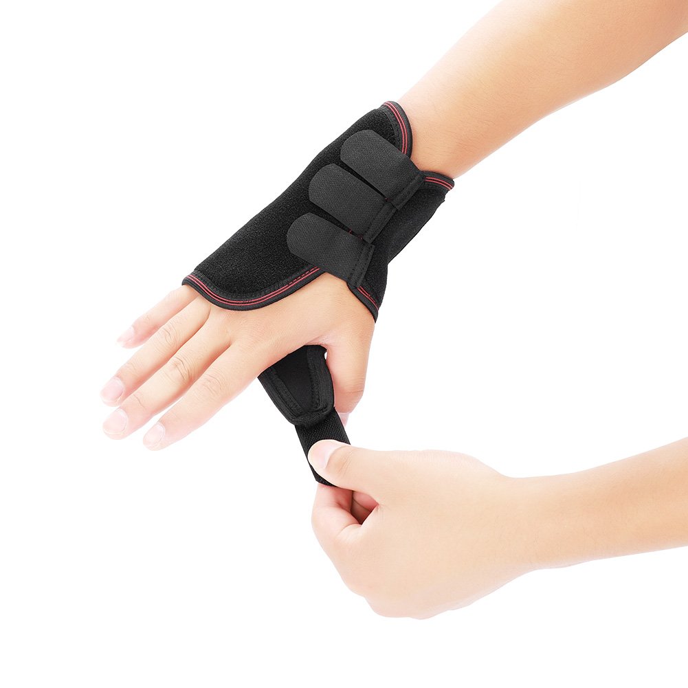Uxsiya Wrist Support Adjustable Breathable Wrist Brace Splint Ligament Injury Arm Protection Strap Perfect for Carpal Tunnel Arthritis Tendonitis Sprains and More(Right)
