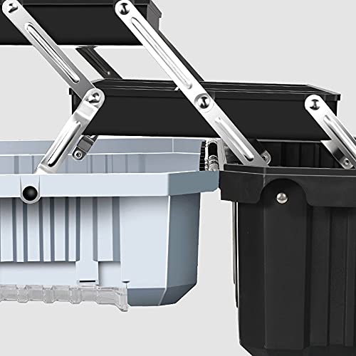 UXZDX CUJUX Three-Layer Folding Toolbox, Multifunctional Hardware Storage Box, Household Portable Fishing Toolbox